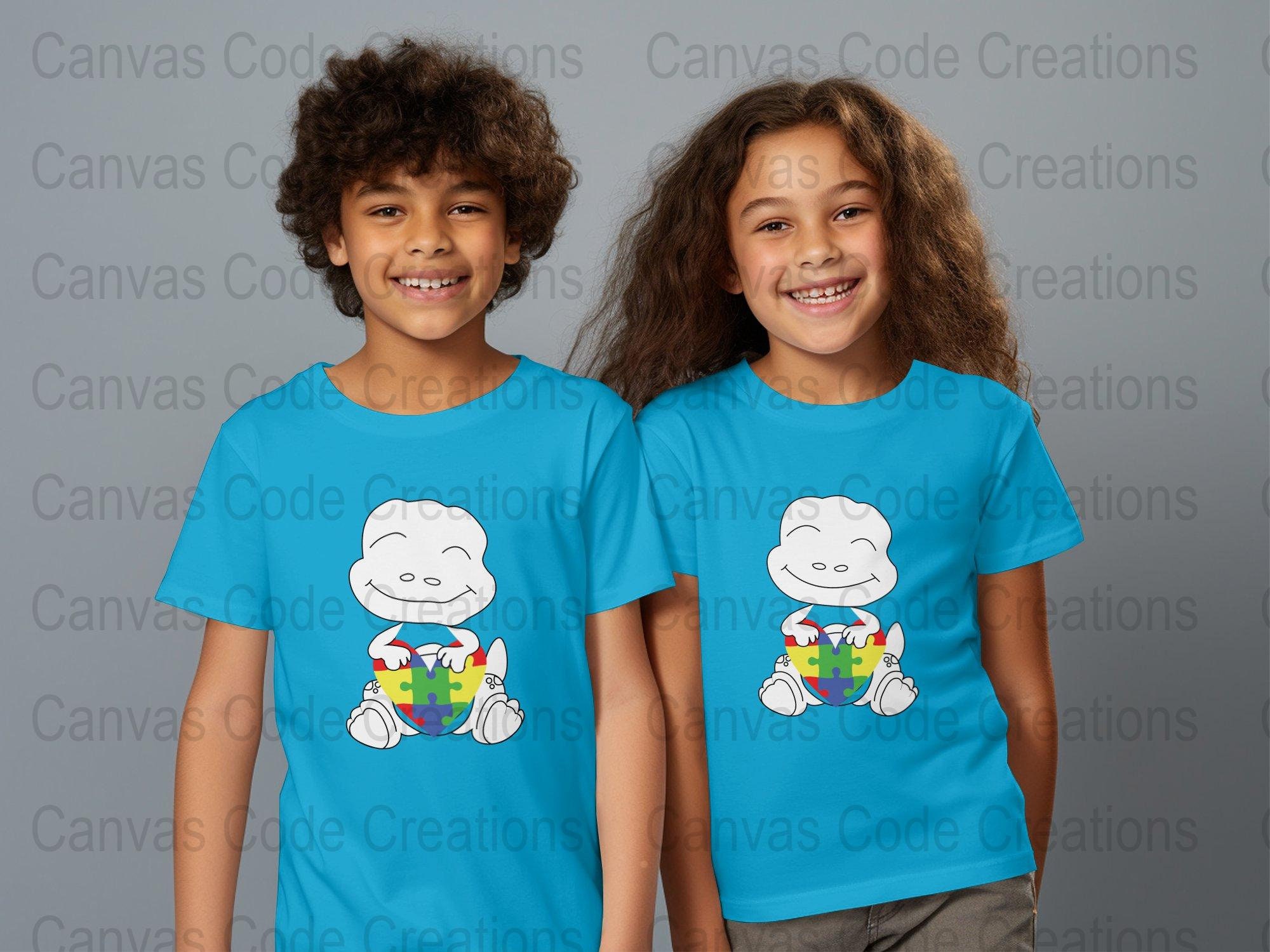 Digital Smiling Frog Holding Autism Awareness Heart Instant Download ...