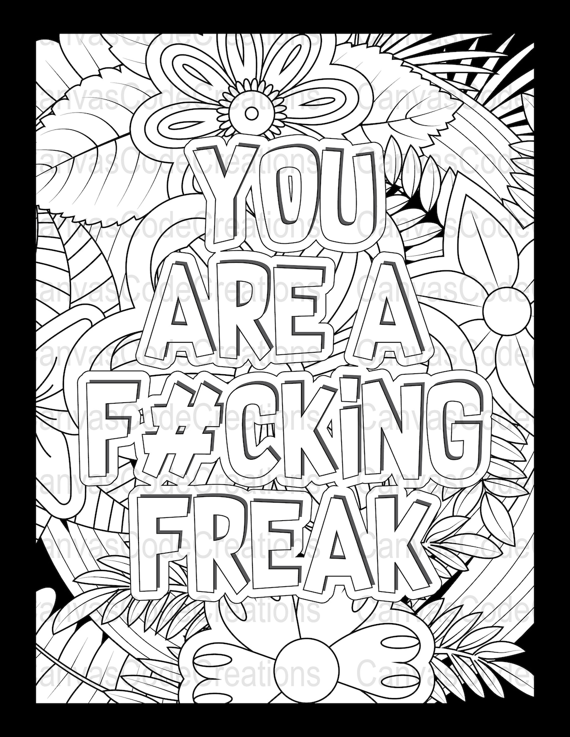 Adult Humor Coloring Page Printable, Sarcastic Stress Relief Activity ...