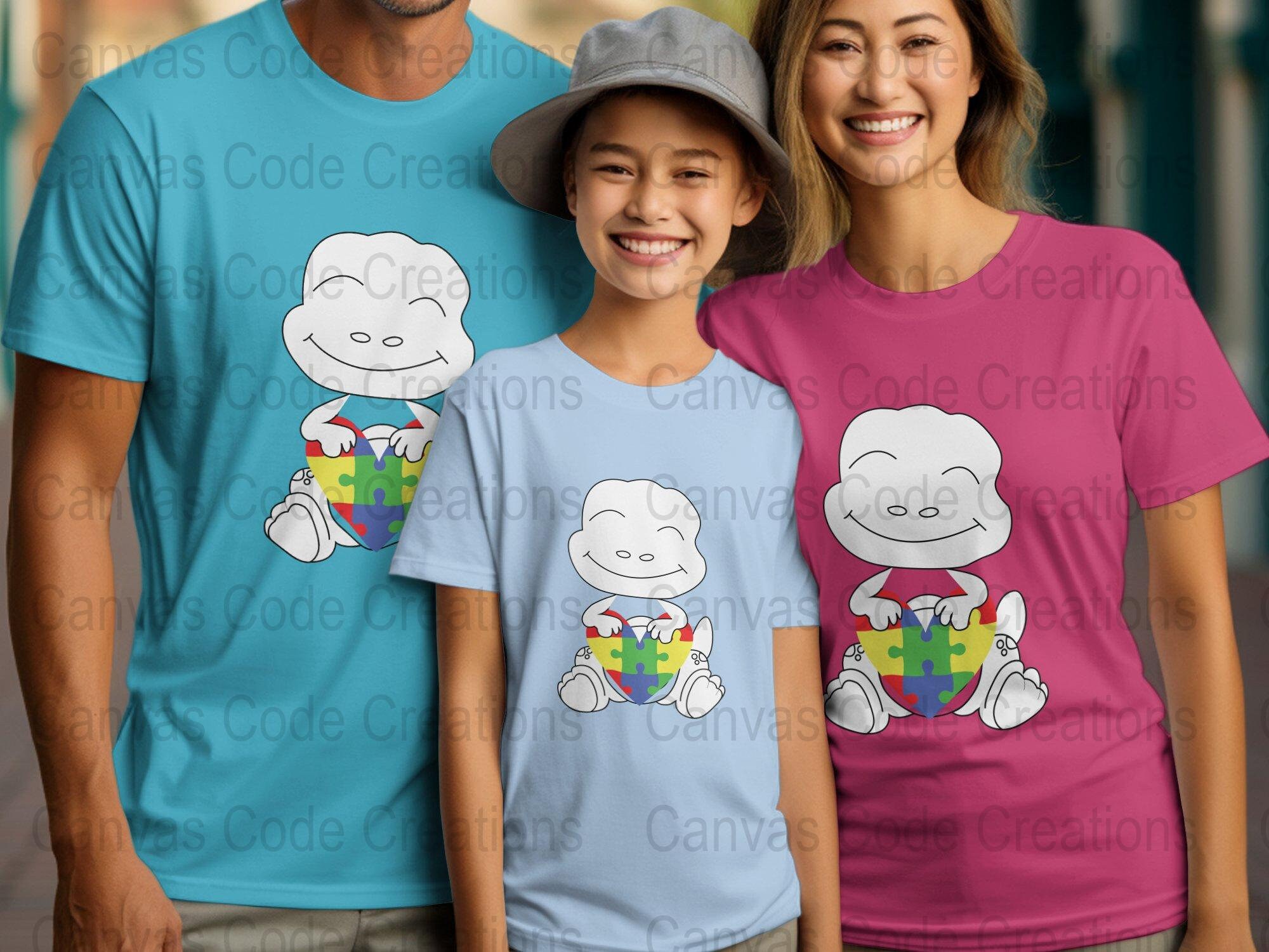 Digital Smiling Frog Holding Autism Awareness Heart Instant Download ...