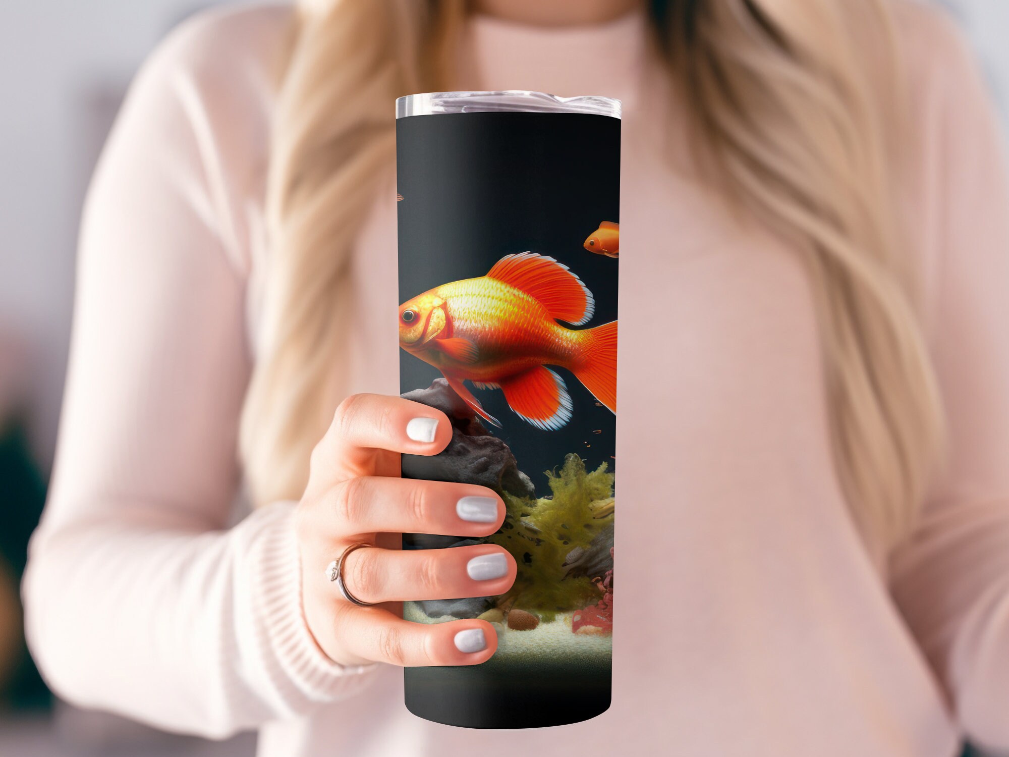 20oz Tumbler Wrap Design, Tropical Fish Sublimation, 300 DPI PNG ...