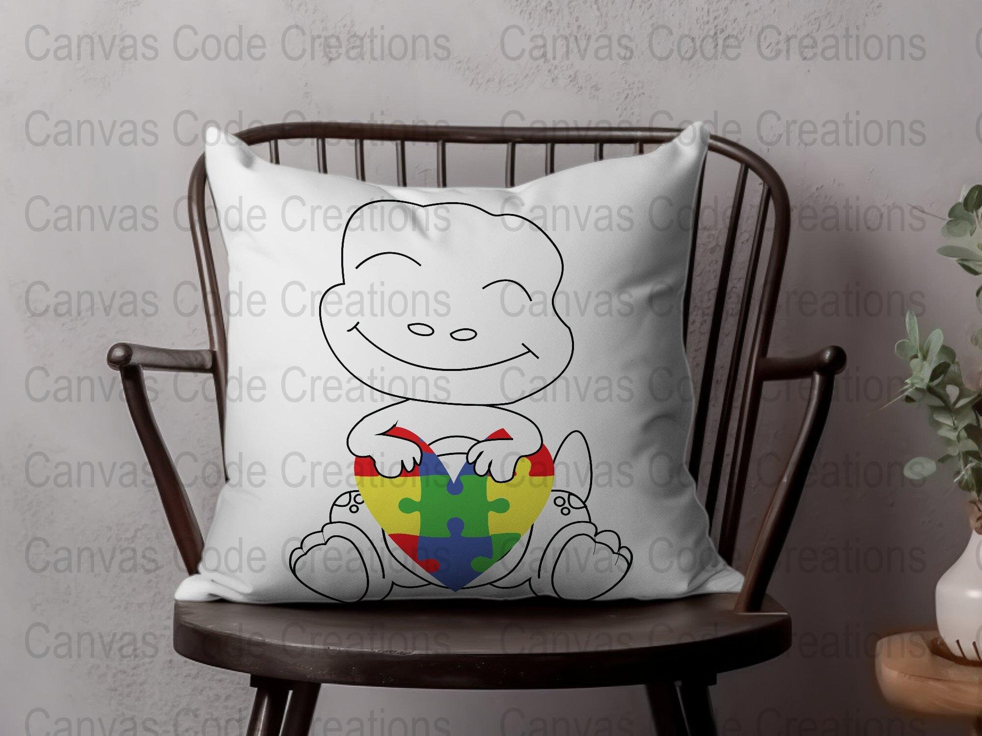 Digital Smiling Frog Holding Autism Awareness Heart Instant Download ...