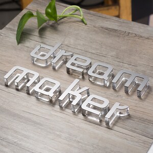 Custom Acrylic Letters, 3D Logo, for Office Background Wall, Storefront ...