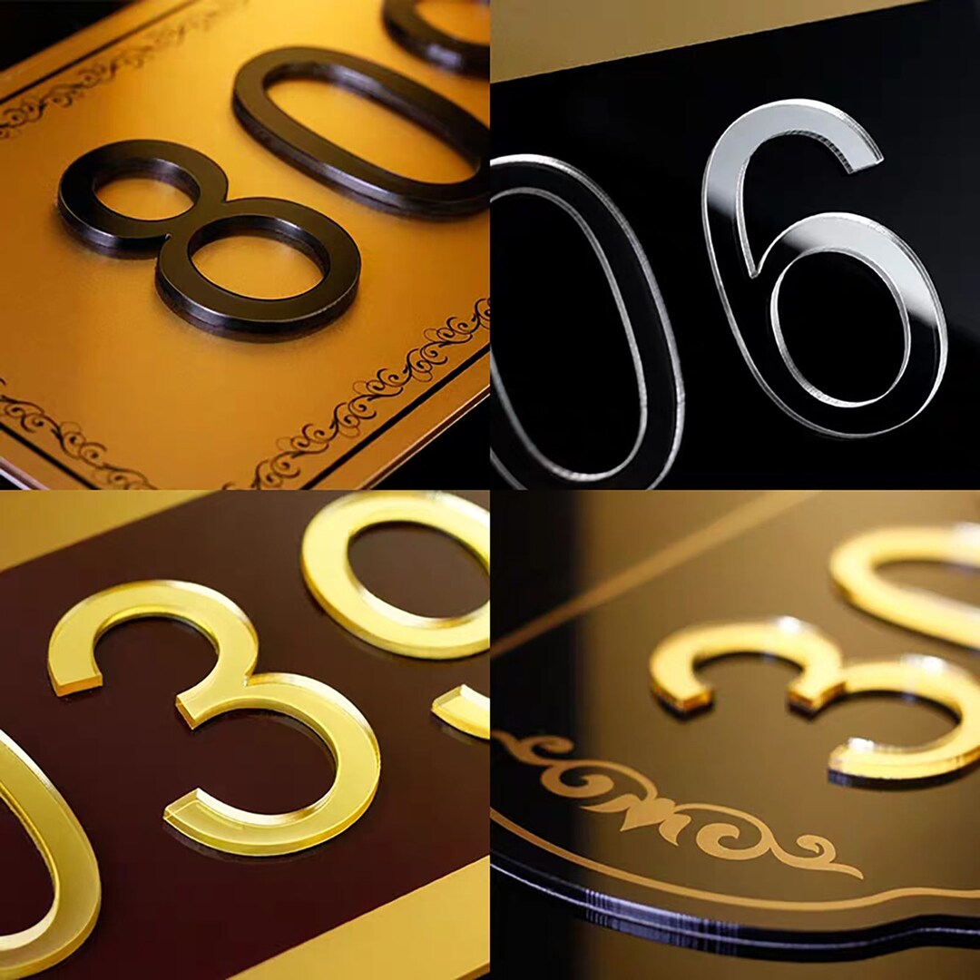 Custom Room Number Plaque, 3D Acrylic Numbers. Best for Office, Hotel ...