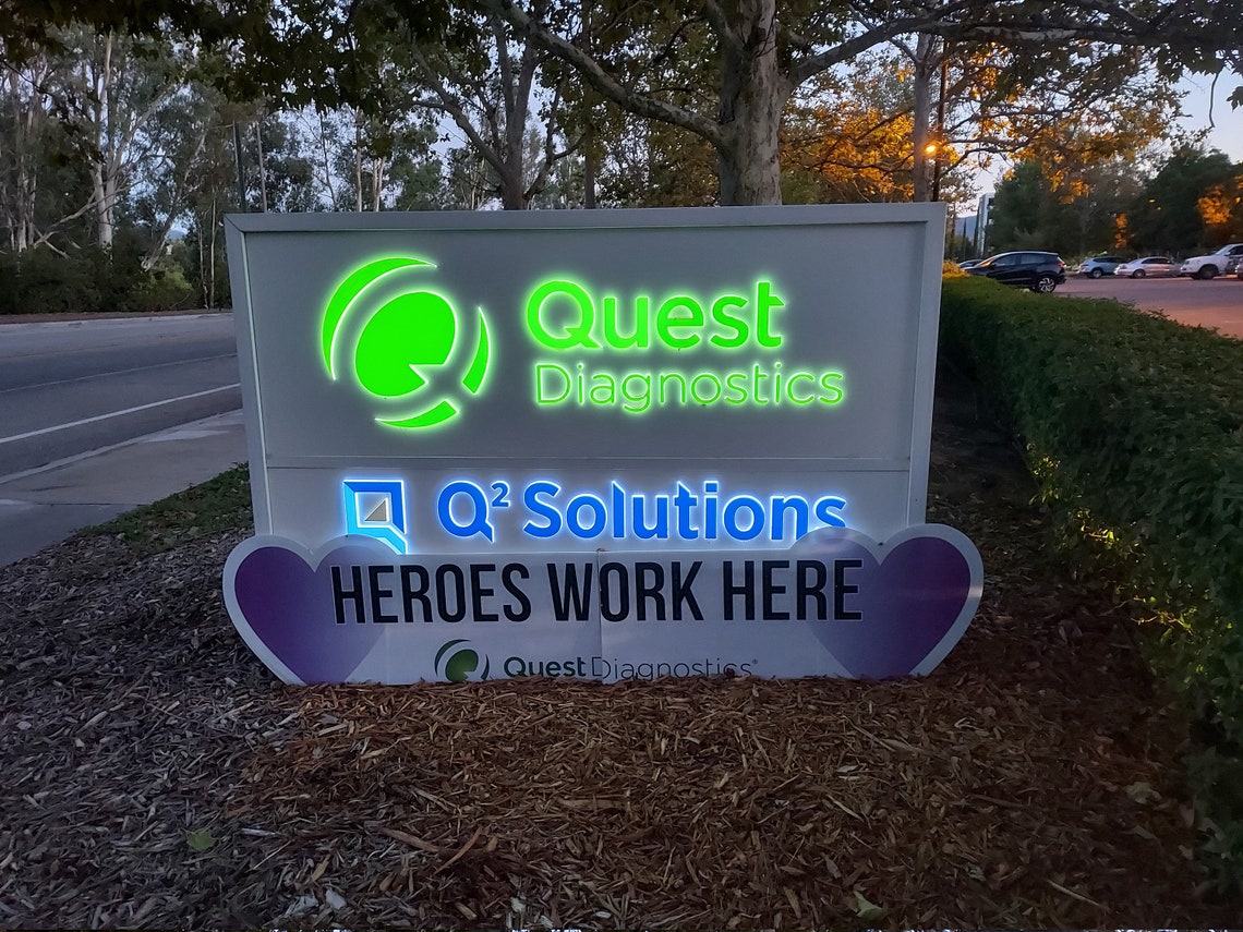 Plaza Building Community Entrance LED Signs Free Standing | Etsy