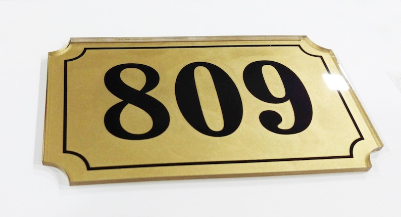 Custom Room Number Plaque, Acrylic Sign Plate for Office, Hotel, and ...