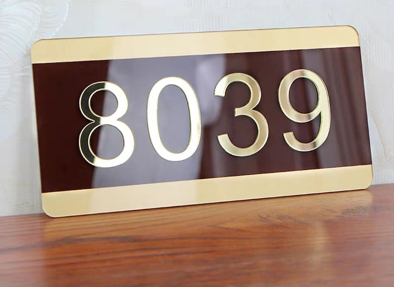 Custom Room Number Plaque 3D Acrylic Numbers. Best for | Etsy