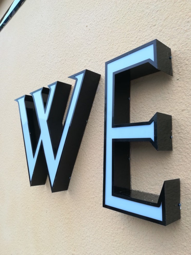 Custom LED Illuminated Channel Letters 3D Logo Storefront Signs, Select ...