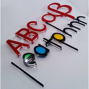 Custom Acrylic Letters, 3D Logo, for Office Background Wall, Storefront ...