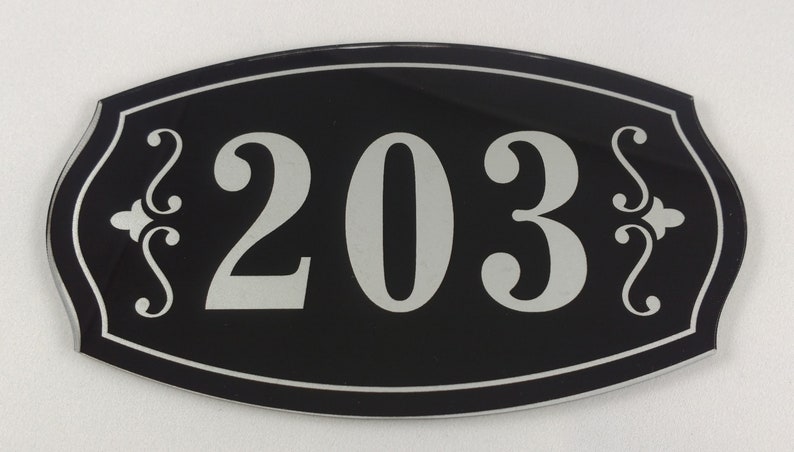 Custom Room Number Plaque, Acrylic Sign Plate for Office, Hotel, and ...