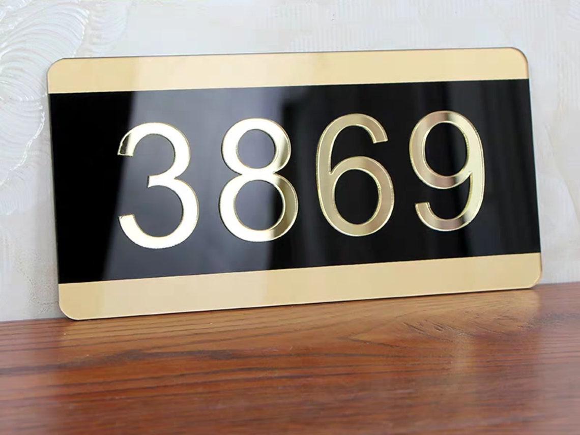 Custom Room Number Plaque 3D Acrylic Numbers. Best for | Etsy