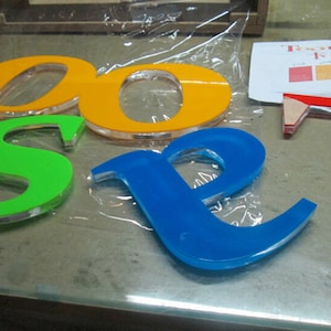 Custom Acrylic Letters, 3D Logo, for Office Background Wall, Storefront ...