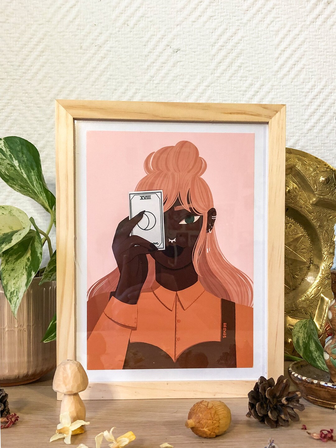 Lucy the Oracle, A5 Printed Illustration Divination, Witch Illustration ...