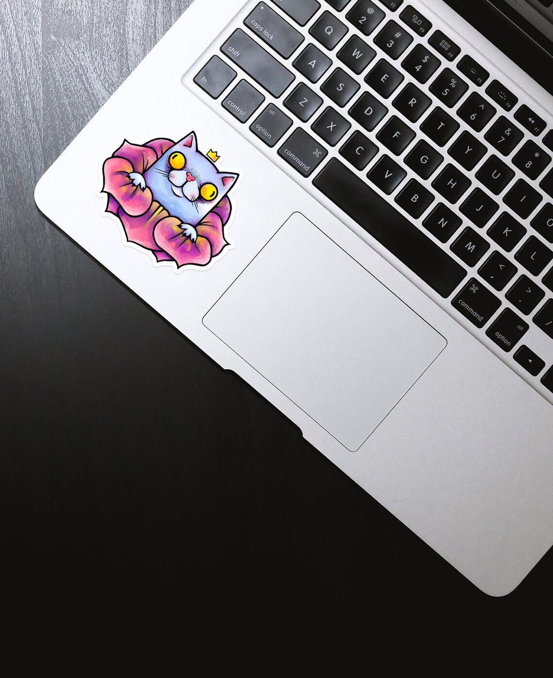 Derpy Princess Cat Sticker. Waterproof Stickers of Kitty - Etsy