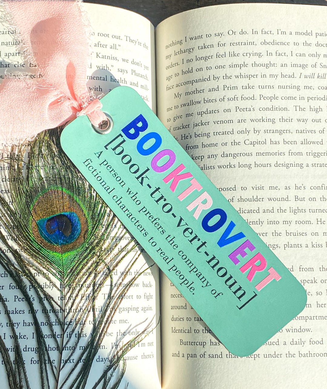 Booktrovert Leatherette Bookmark: Funny Reader Gift for Book Lovers - Etsy