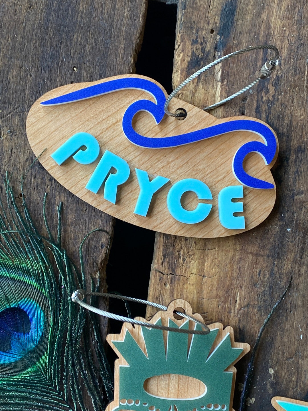 Ocean Name Tag, Hawaii Luggage Tag, Personalized Luggage Tag, Custom ...