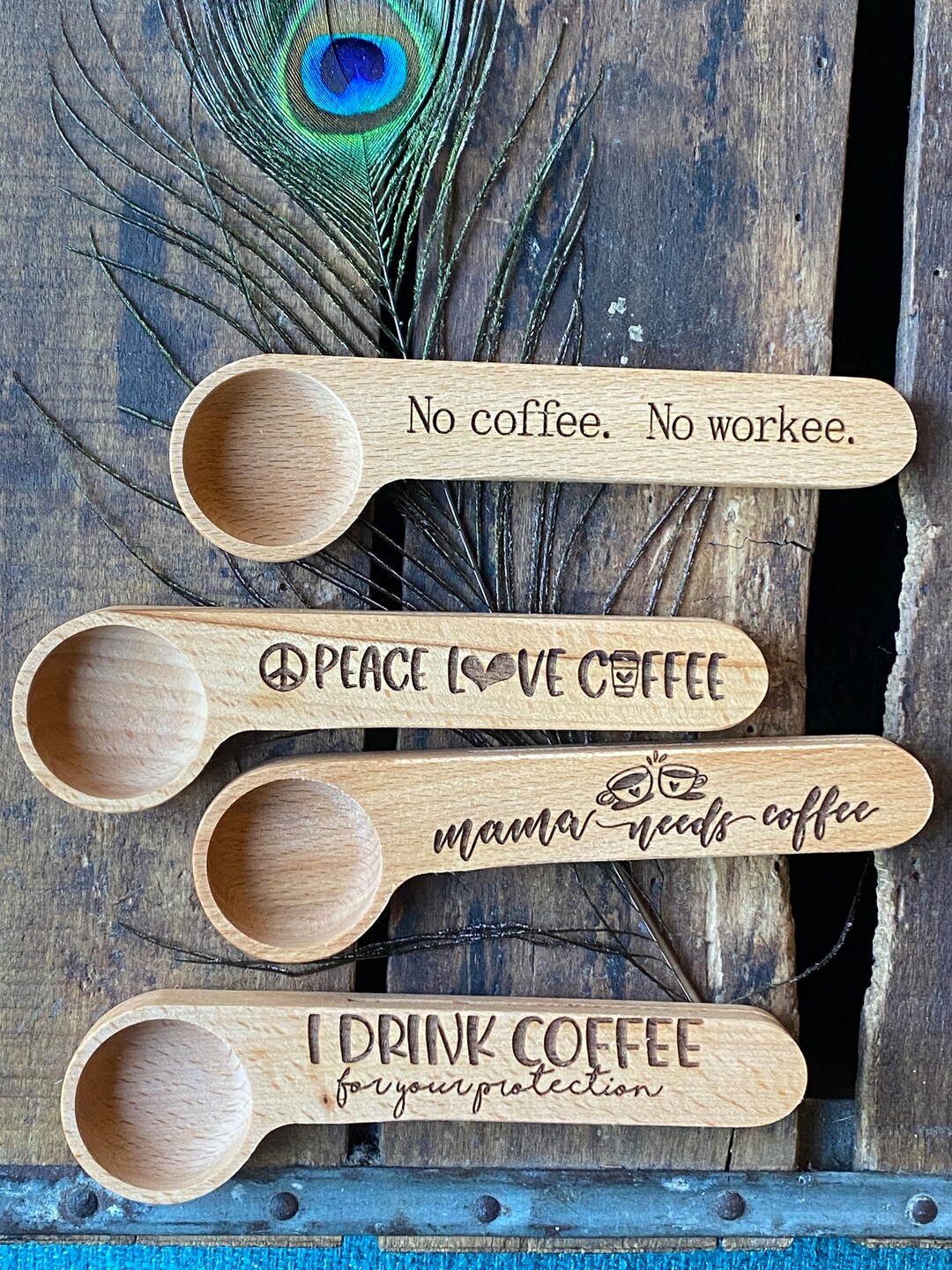 Coffee Lover Gift, Engraved Coffee Spoon, Personalized Coffee Scoop ...