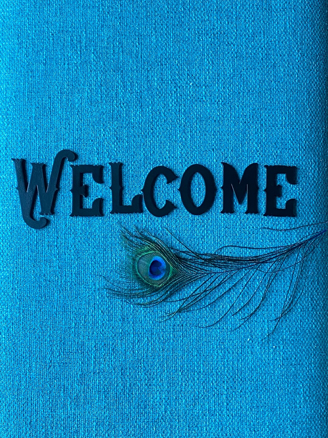Wooden Welcome Lettering: Unfinished MDF Western Font - Etsy