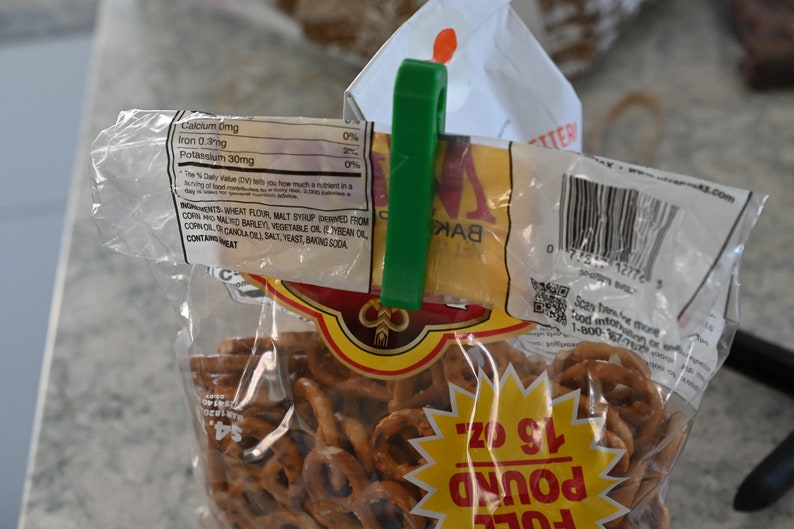 Simple Chip Bag Clip, Snack Bag Clip, 3D Printed, Large - Etsy