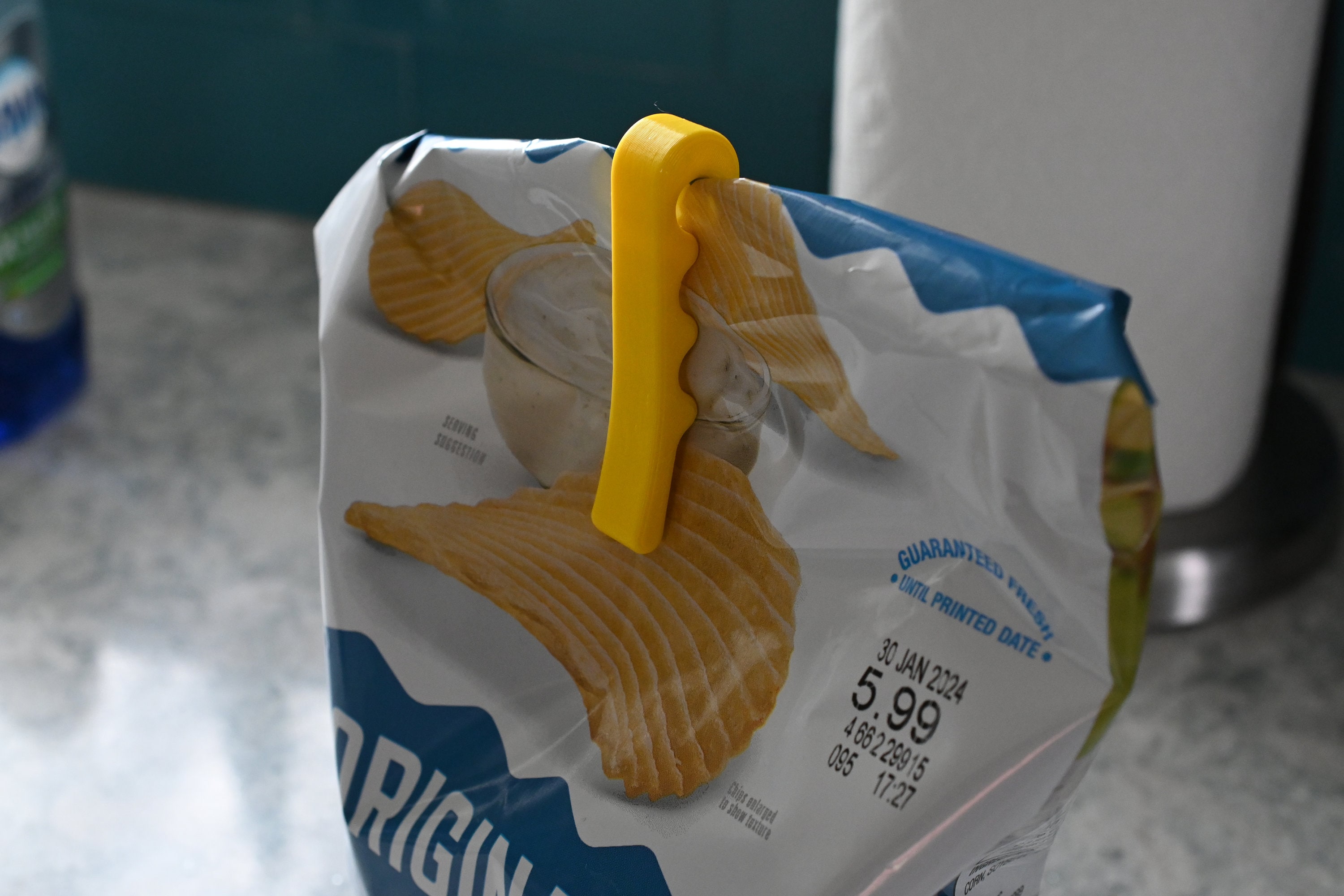 Simple Chip Bag Clip, Snack Bag Clip, 3D Printed, Large - Etsy