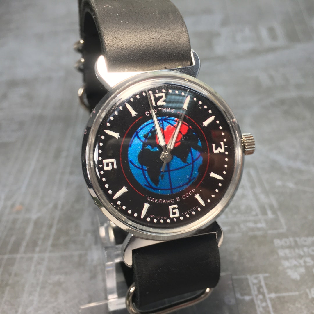 Pobeda Watch Sputnik, Military Watch, Vintage Watch , Ukrainian Watches ...
