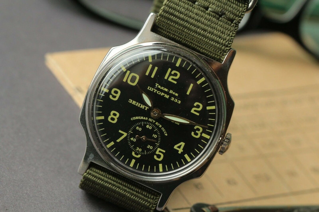 Taj Beck Storm 333 Mechanical Watch: Vintage USSR Military Style - Etsy
