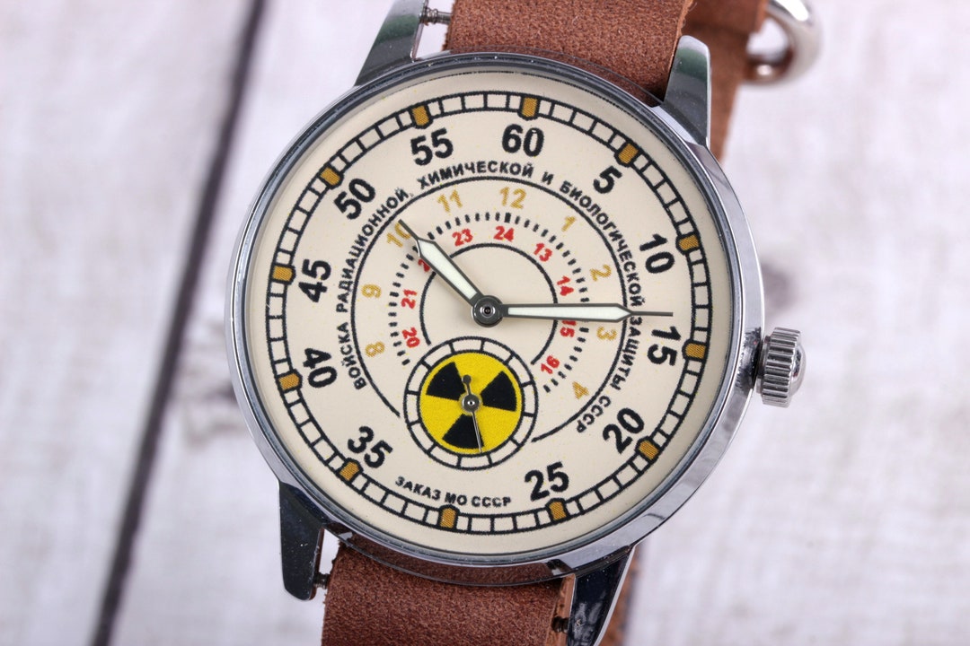 Soviet Wrist Watch for Mens Pobeda ZIM radiation Troops - Etsy UK
