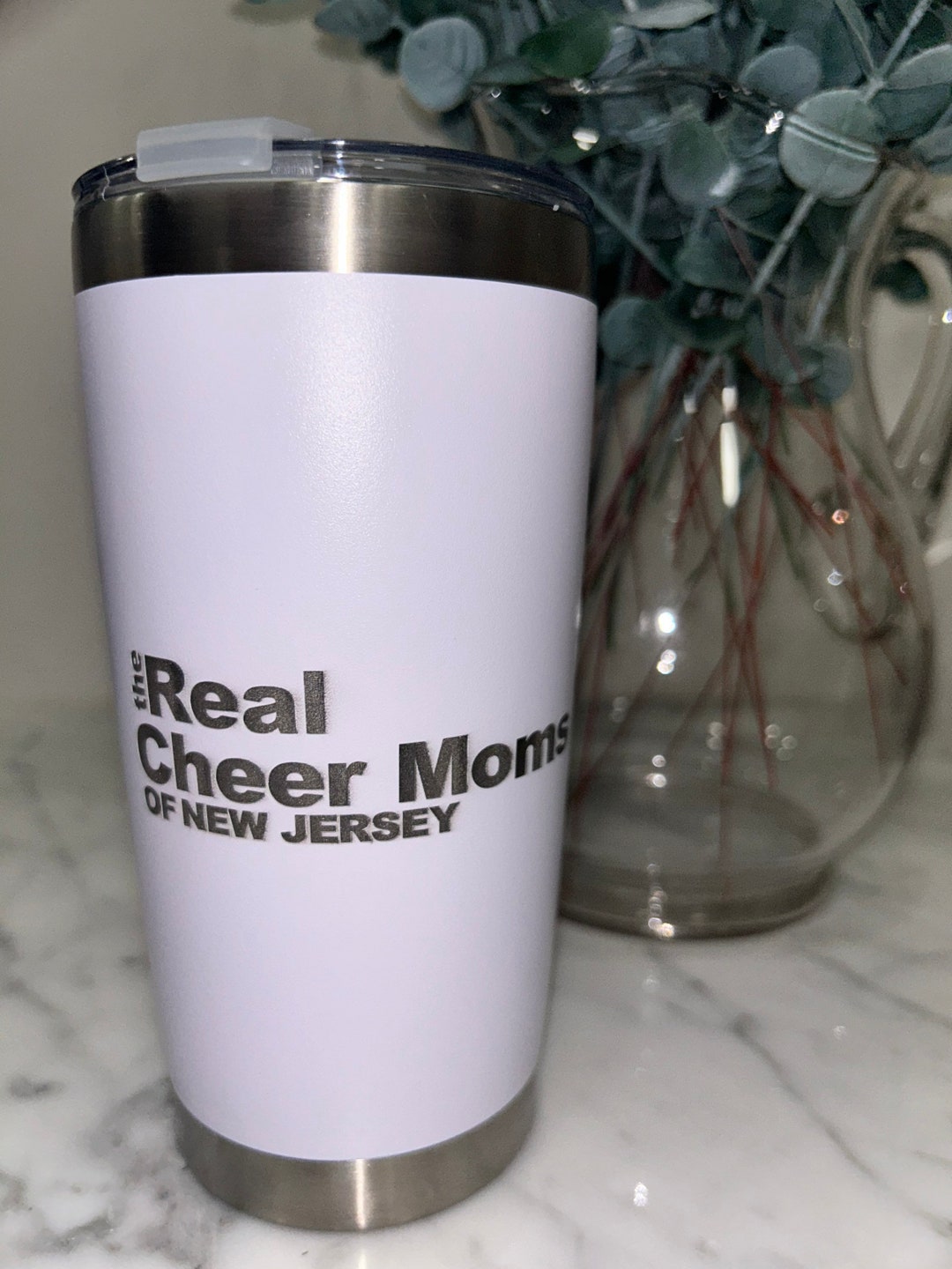 The Real Cheer Moms of Your Town Travel Tumbler, Cheer Mom Tumbler ...
