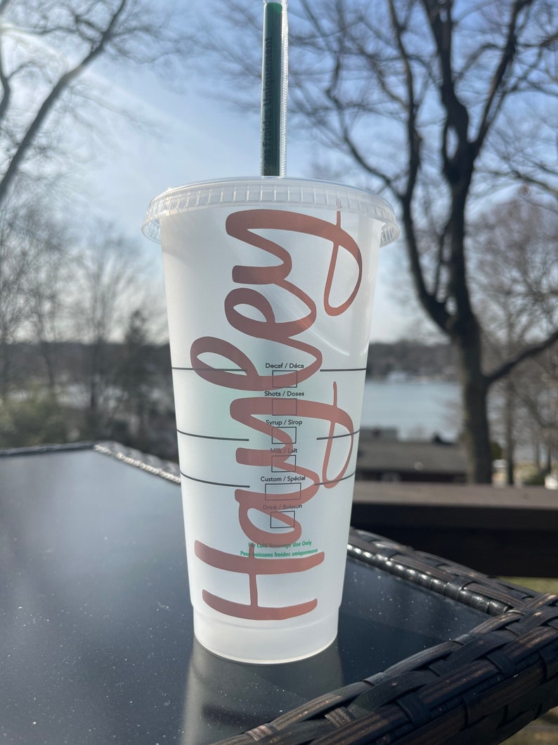 Personalized Starbucks Cup Personalized Cold Cup Birthday - Etsy