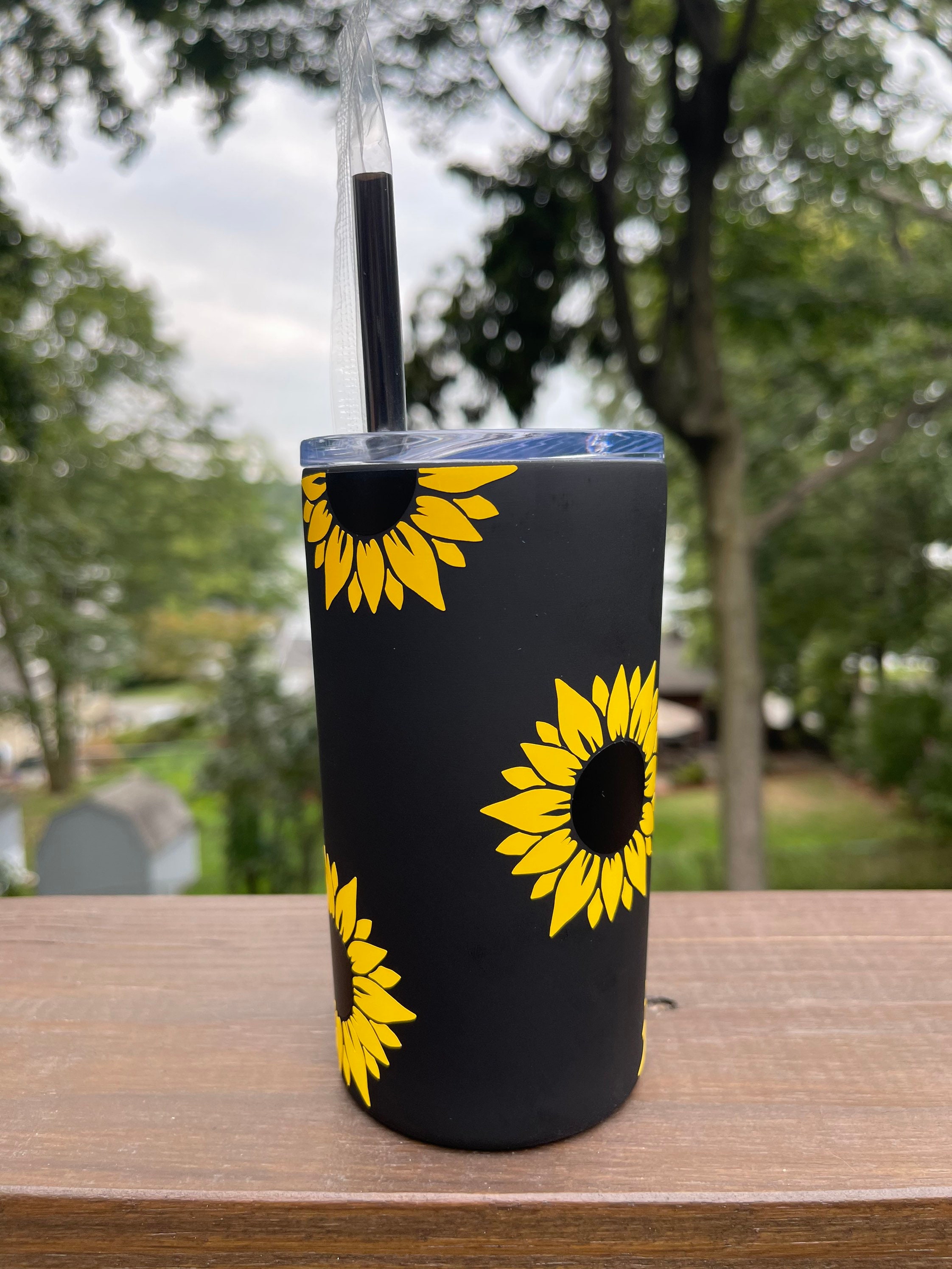 Sunflower Tumbler personalized sunflower cup Gift for her | Etsy
