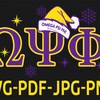 Omega Psi Phi Q Dog Design SVG & PNG Zip File - Etsy