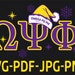 Omega Psi Phi Q Dog Design SVG & PNG Zip File - Etsy