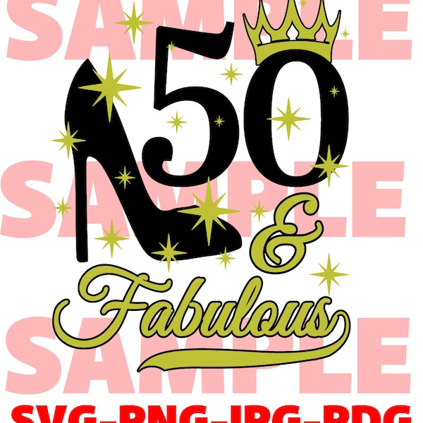 50 and Fabulous - Etsy
