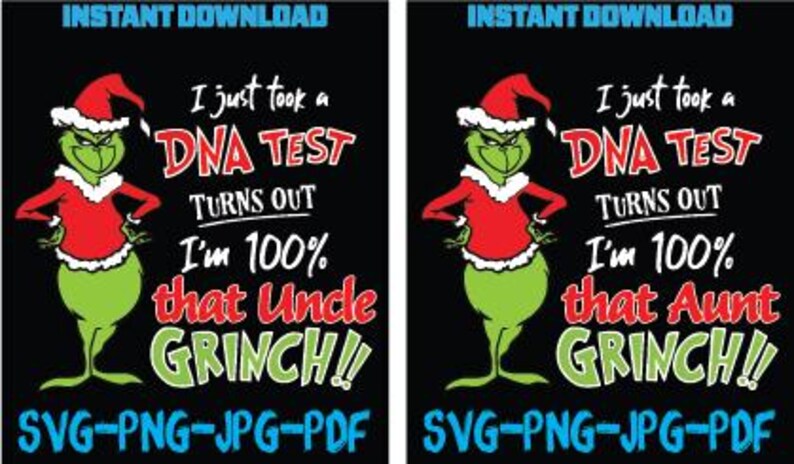 I Just Took a DNA Test I'm 100 Christmas Family Bundle Png, Svg, JPF ...