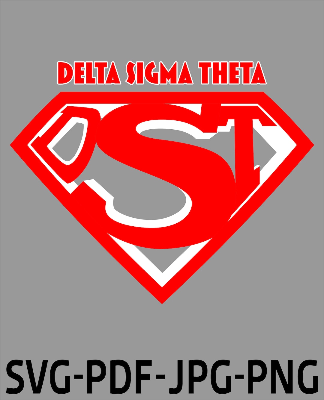 Delta Sigma Theta Super Shield Design SVG, Jpg, Png, Pdf Zip File ...