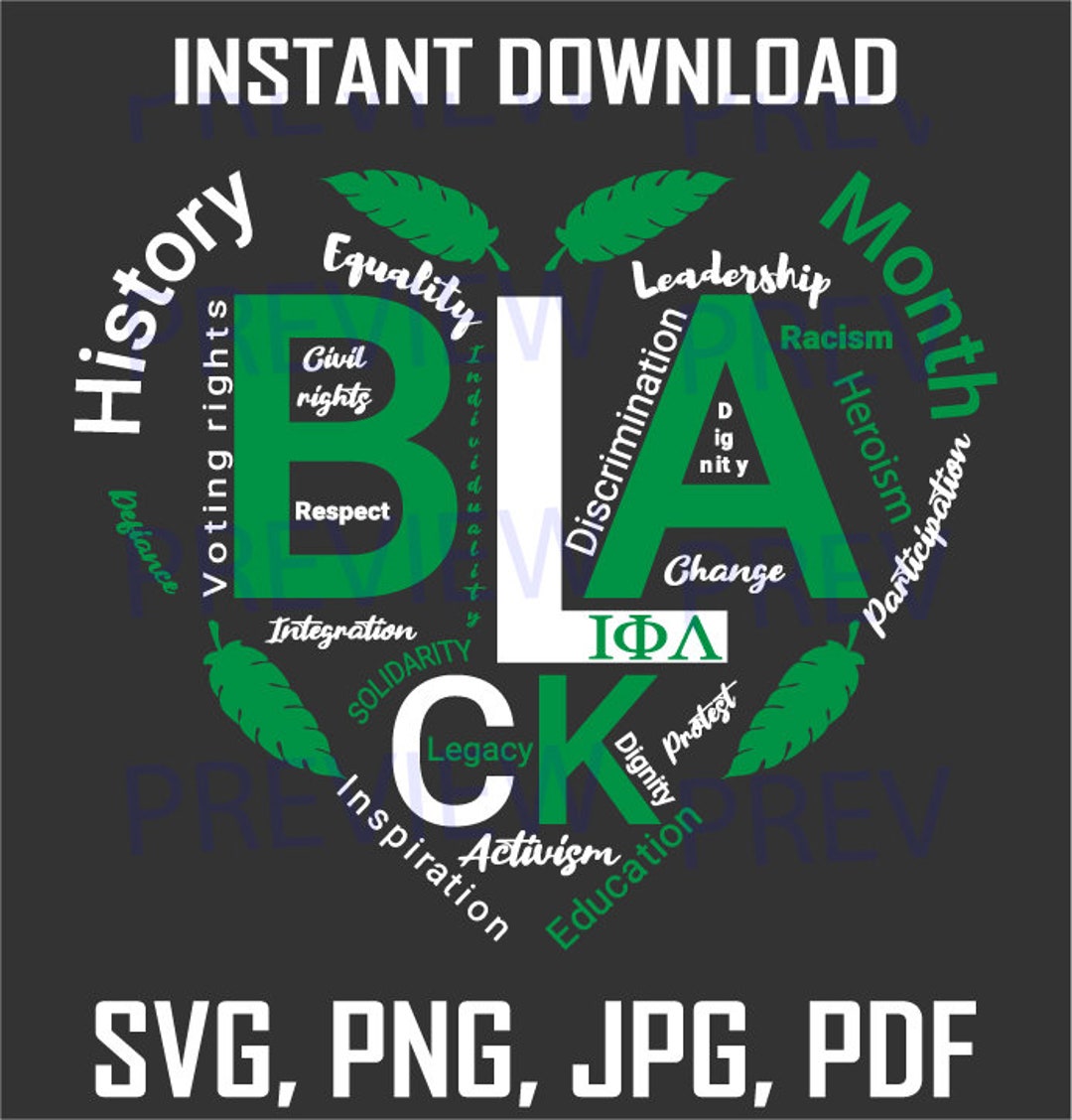 Iota Phi Lambda Black History Design 1929 SVG, Jpg, Png, Pdf Zip File 8 Files Included Design T ...