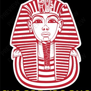 Egyptian Pharaoh -masonic - SVG, PNG, PDF, Jpg Files-- With Black ...