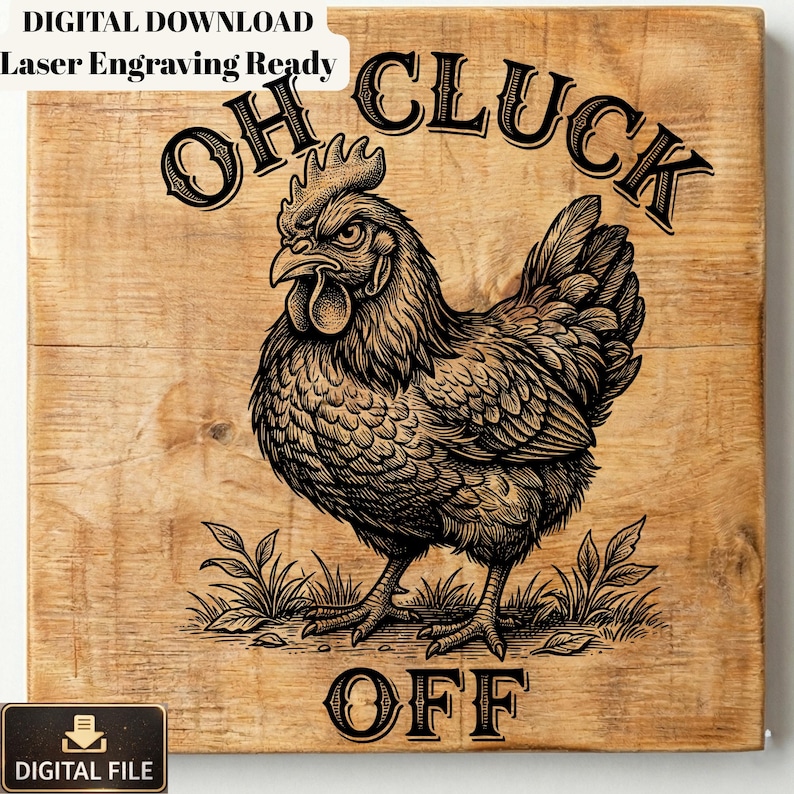 Funny Chicken SVG Bundle, Oh Cluck PNG, Chicken Security, Chicken ...
