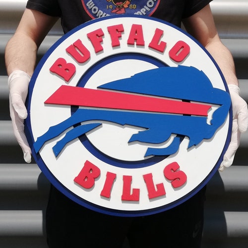 Throwback Logo Buffalo Bills Welcome Sign Buffalo Bills Sign | Etsy