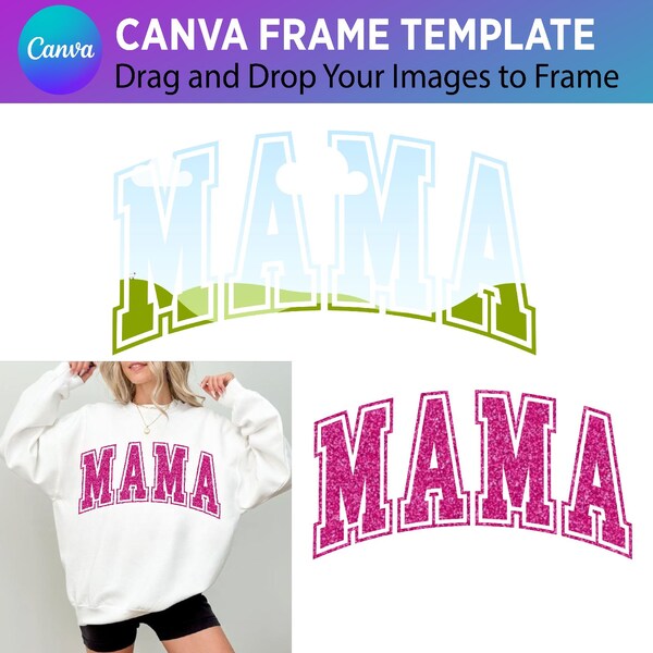 Mama Varsity Letters Png - Etsy