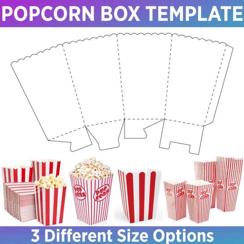 Printable Popcorn - Etsy