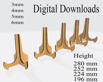 SVG Easel Stand SVG Picture Frame Stand Laser Cut Svg Dxf Files ...
