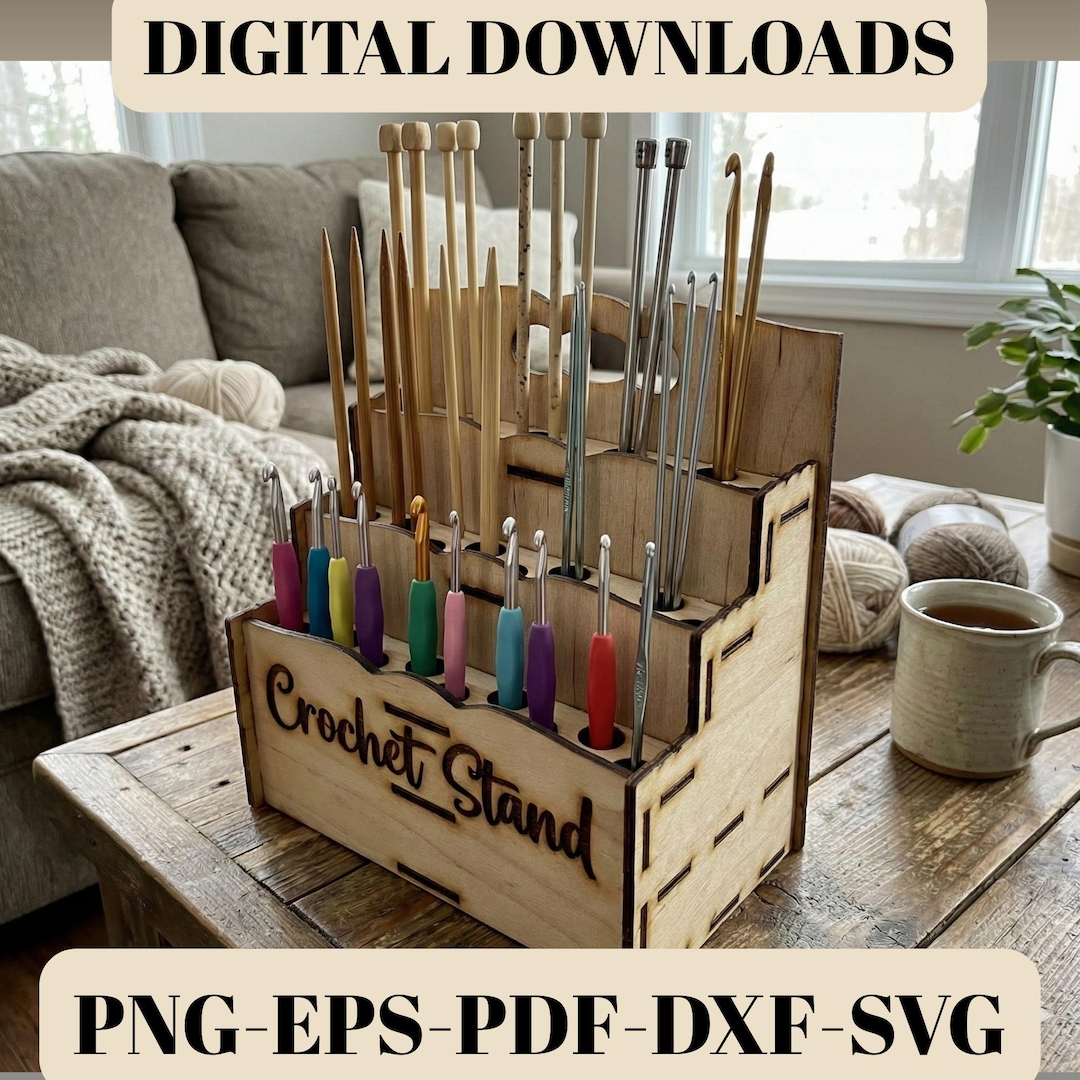 Laser Cut Crochet Stand SVG | Yarn Organizer (digital Download) - Etsy