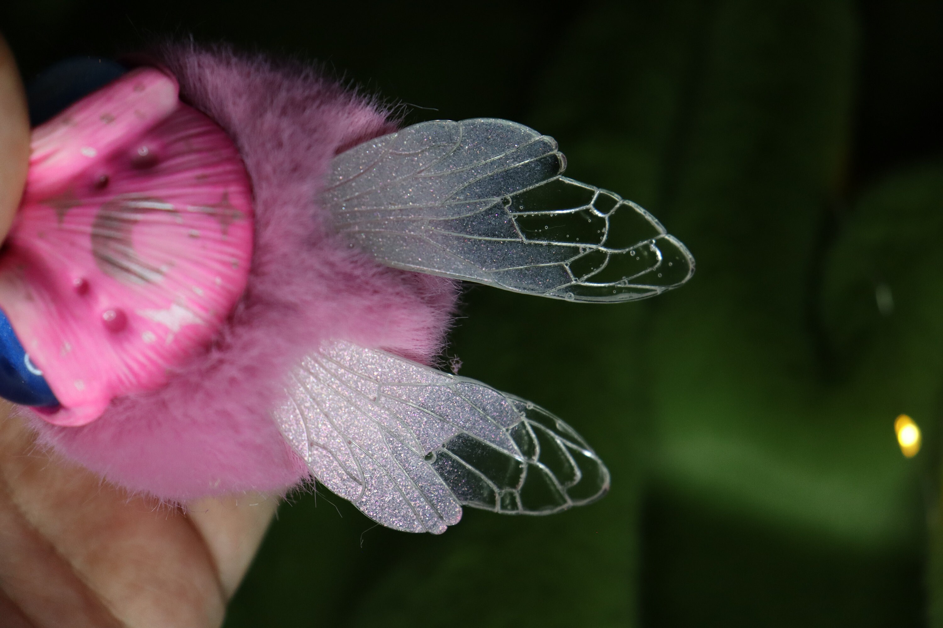 IN STOCK Cute fluffy pink fly with shiny wingsCute OOAK Art | Etsy