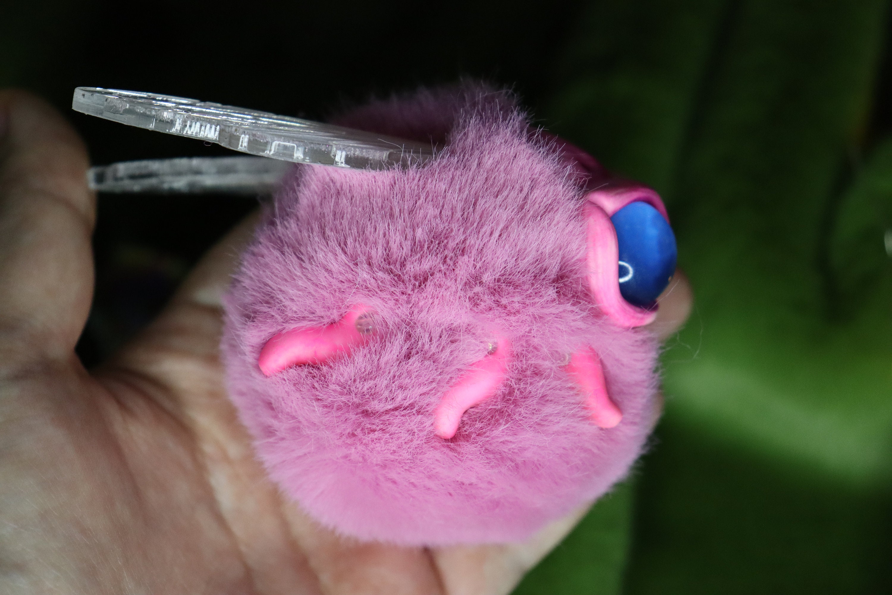 IN STOCK Cute fluffy pink fly with shiny wingsCute OOAK Art | Etsy