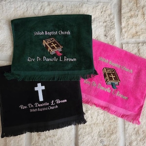 Personalized Pastor Towel – Embroidered Clergy Gift - Etsy