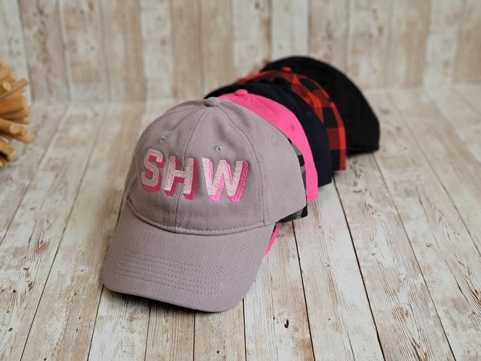 Pink Solid Customizable Baseball Cap Fitted Cap With - Etsy