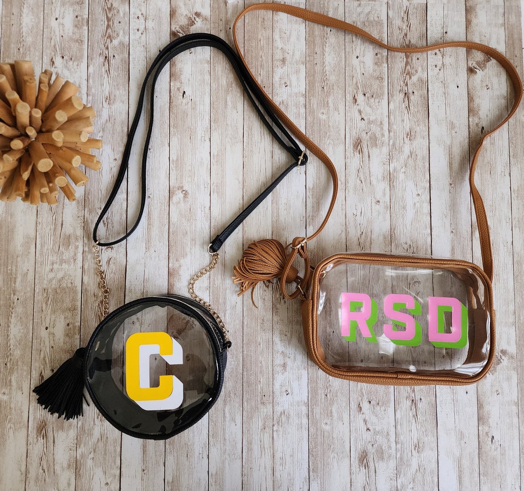 Personalized Stadium Crossbody Bag Clear Customized Football Shoulder ...
