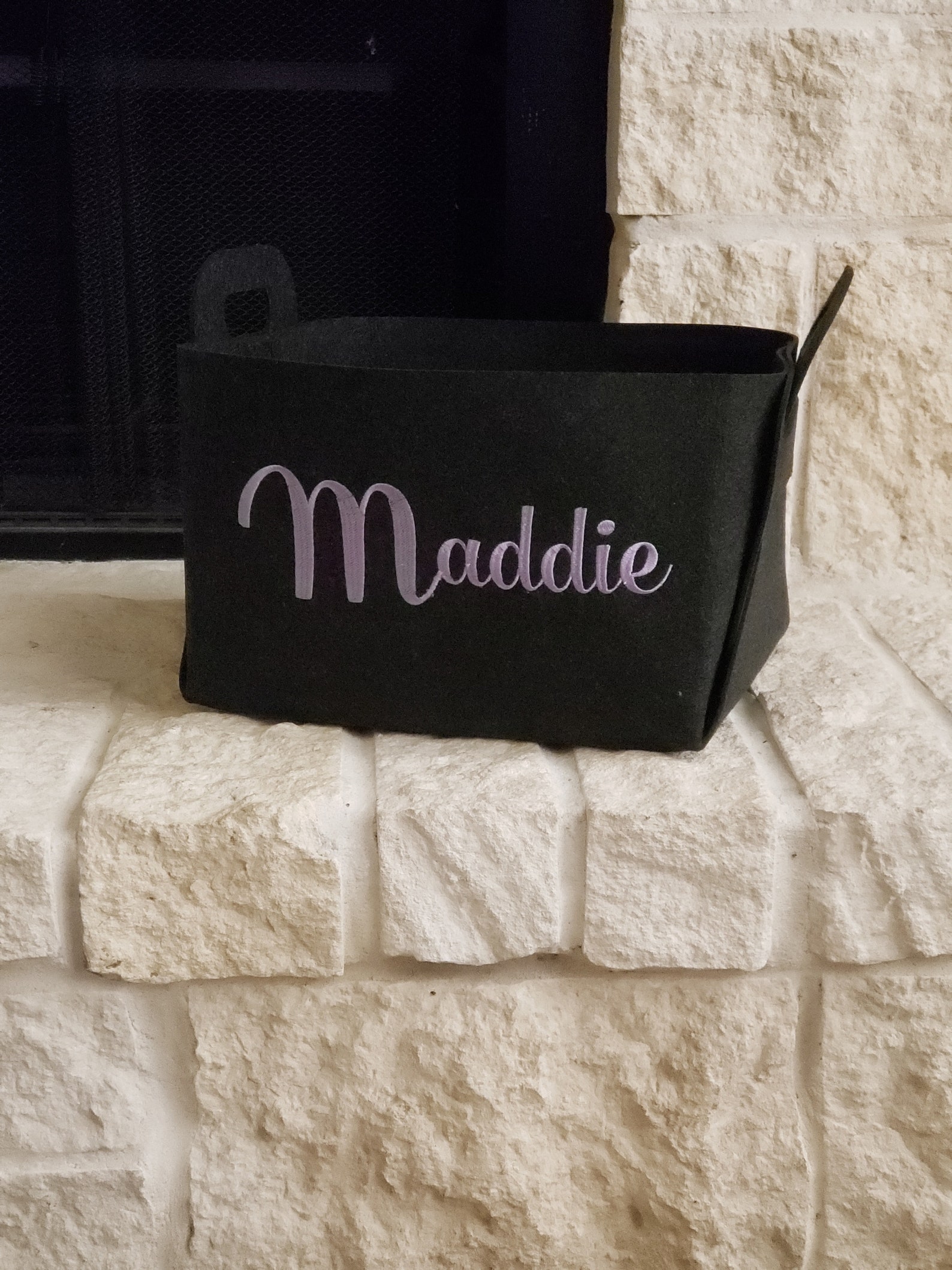 Personalized Felt Storage Bin With Handles – Collapsible, Large - Etsy