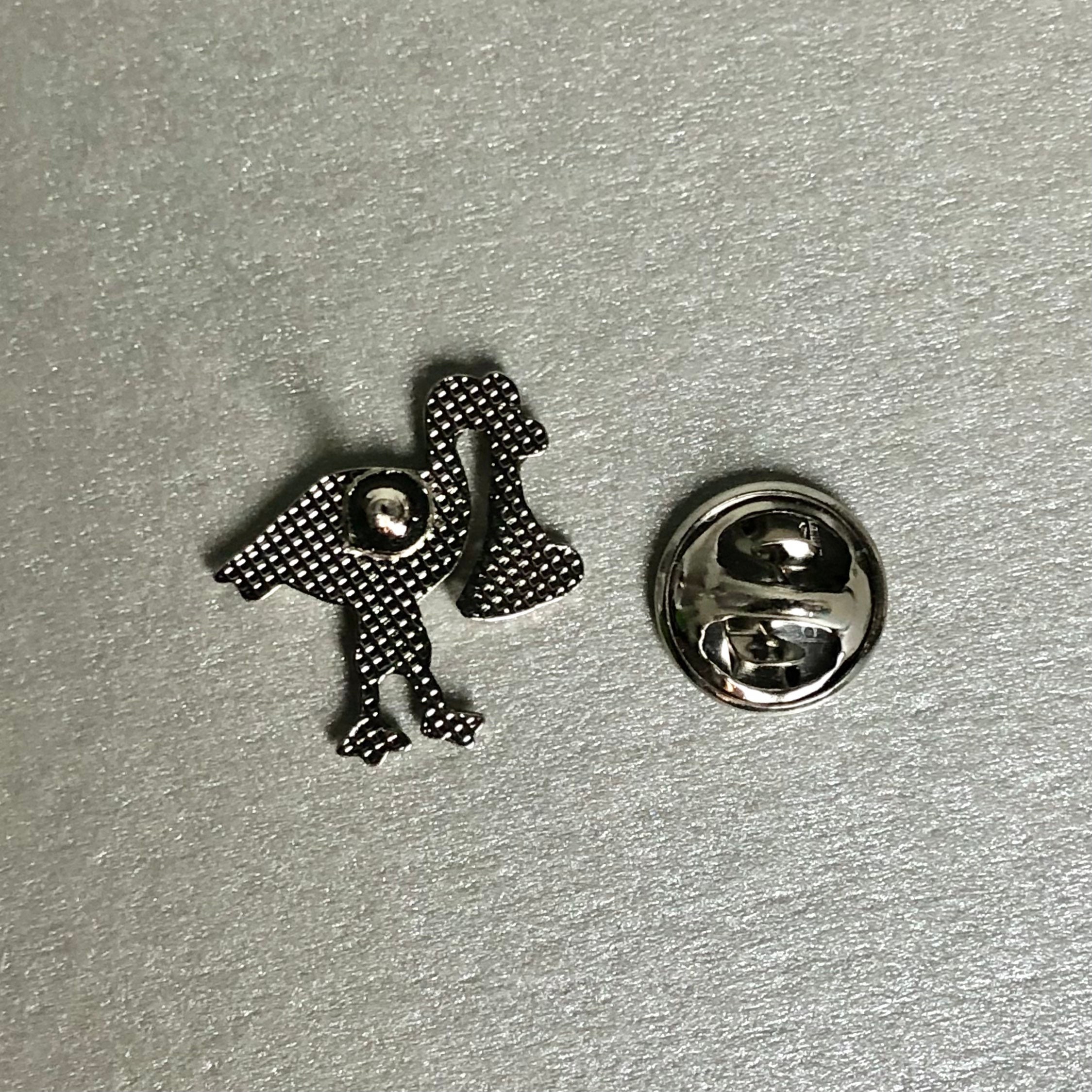 Vintage Pink Flamingo Newborn Baby Mini Pin, Silver Tone Pink Enamel ...