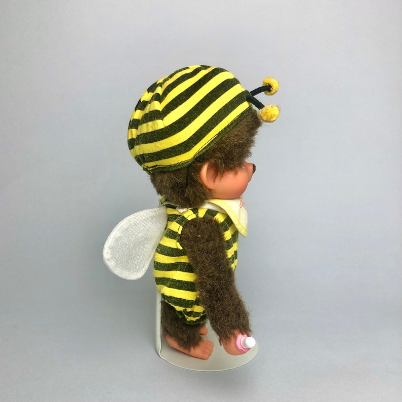 Vintage Monchhichi Bee Plush Toy: 80s Sekiguchi Monkey, Japan ...